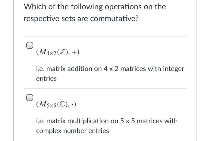 Solved Let • A be a 2x2 matrix • B be a 3x3 matrix • C be a | Chegg.com