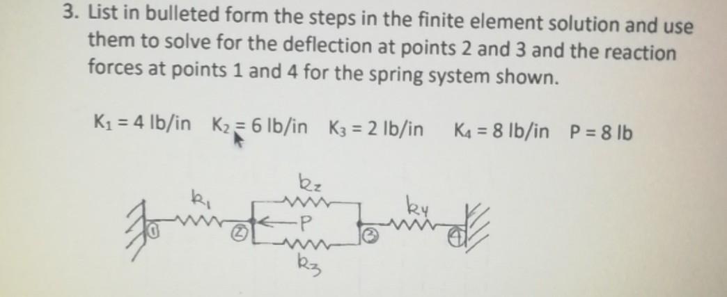 Solved 3. List in bulleted form the steps in the finite | Chegg.com