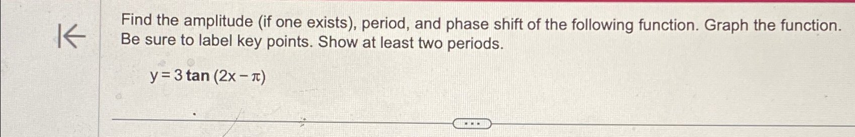 Solved Find the amplitude (if one exists), ﻿period, and | Chegg.com