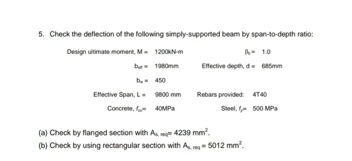 Concrete Beams Span To Depth Ratios - The Best Picture Of Beam