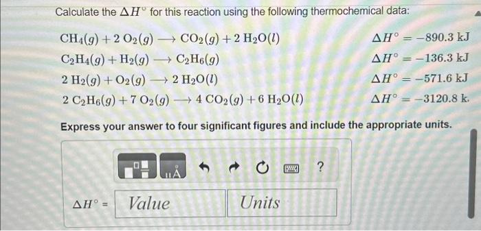 Solved Calculate the AH for this reaction using the | Chegg.com
