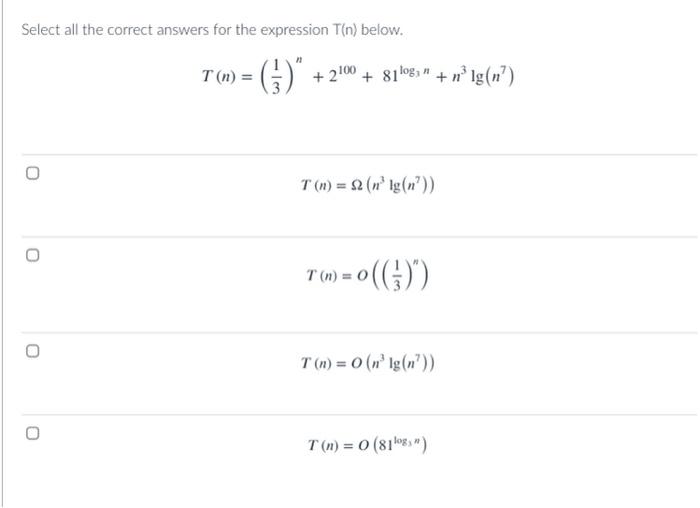 Solved Select all the correct answers for the expression | Chegg.com