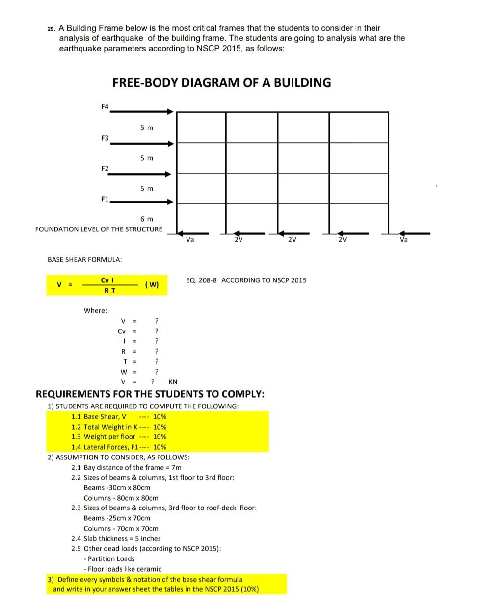 Solved 29. A Building Frame below is the most critical | Chegg.com
