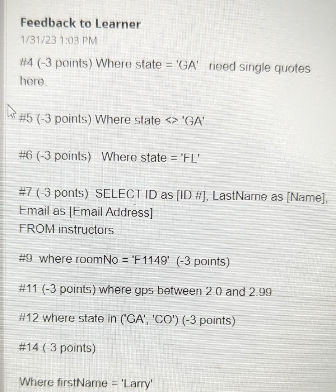 Solved Courses Table: SELECT CourseID, | Chegg.com