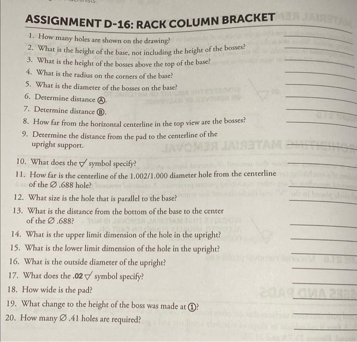 Solved ASSIGNMENT D-16: 1. How many holes are shown on the | Chegg.com