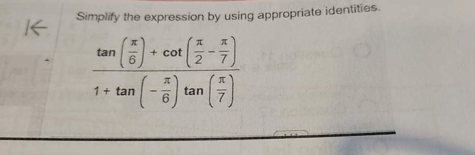 Solved Simplify the expression by using appropriate | Chegg.com