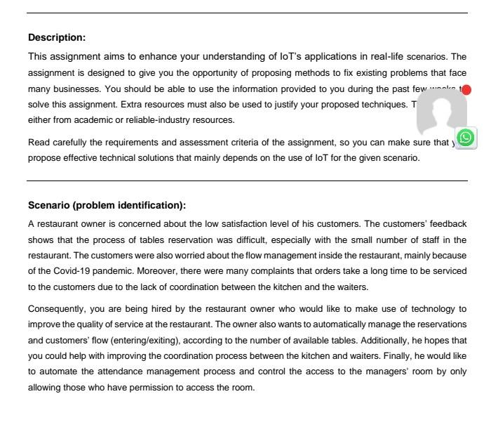 Solved Requirements: - Propose a solution for customers' | Chegg.com
