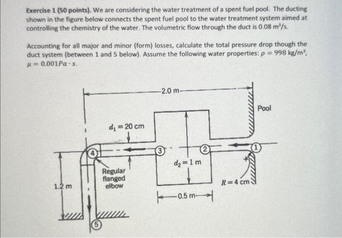 Solved Exercise 1 (50 points). We are considering the water | Chegg.com Solved Exercise 1 (50 points). We are considering the water | Chegg.com