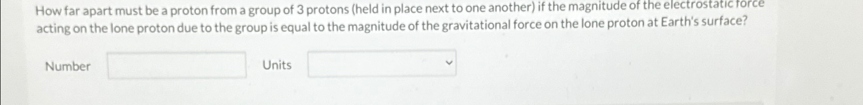 Solved How far apart must be a proton from a group of 3 | Chegg.com