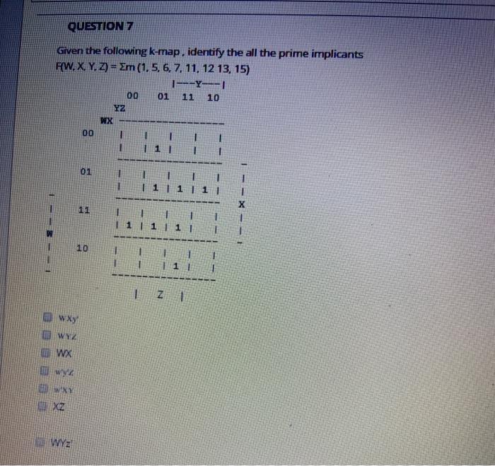 Solved QUESTION 1 Karnaugh Map Using K-maps, find the most | Chegg.com