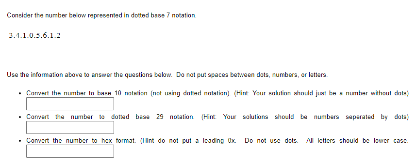 Solved Consider the number below represented in dotted base | Chegg.com