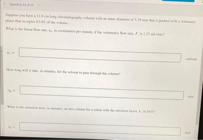 Solved Question 11 of 20 > Suppose you have a 11.0 cm long | Chegg.com