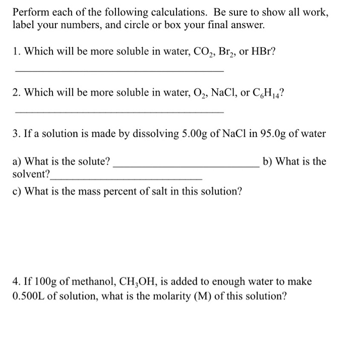 Solved Perform each of the following calculations. Be sure | Chegg.com