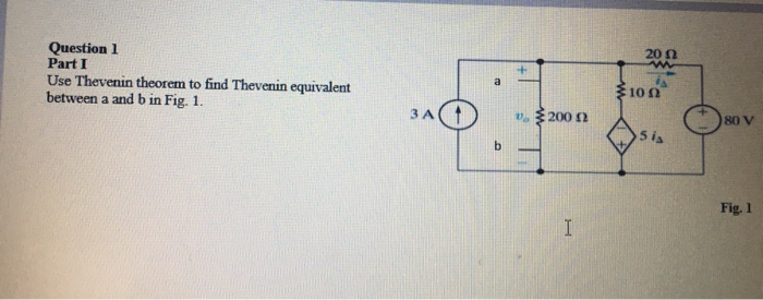 Solved 2002 w Question 1 Part I Use Thevenin theorem to find | Chegg.com