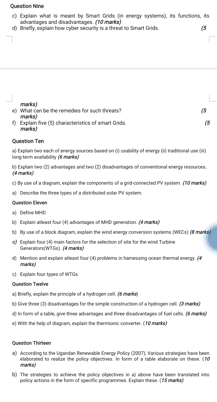 Solved Question Ninec) ﻿Explain what is meant by Smart Grids | Chegg.com