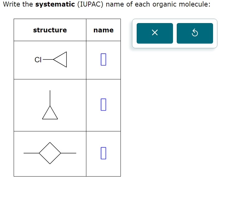 Solved by an EXPERT Write the systematic (IUPAC) ﻿name of each organic | Chegg.com
