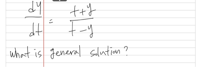 Solved ty what is general solution? | Chegg.com
