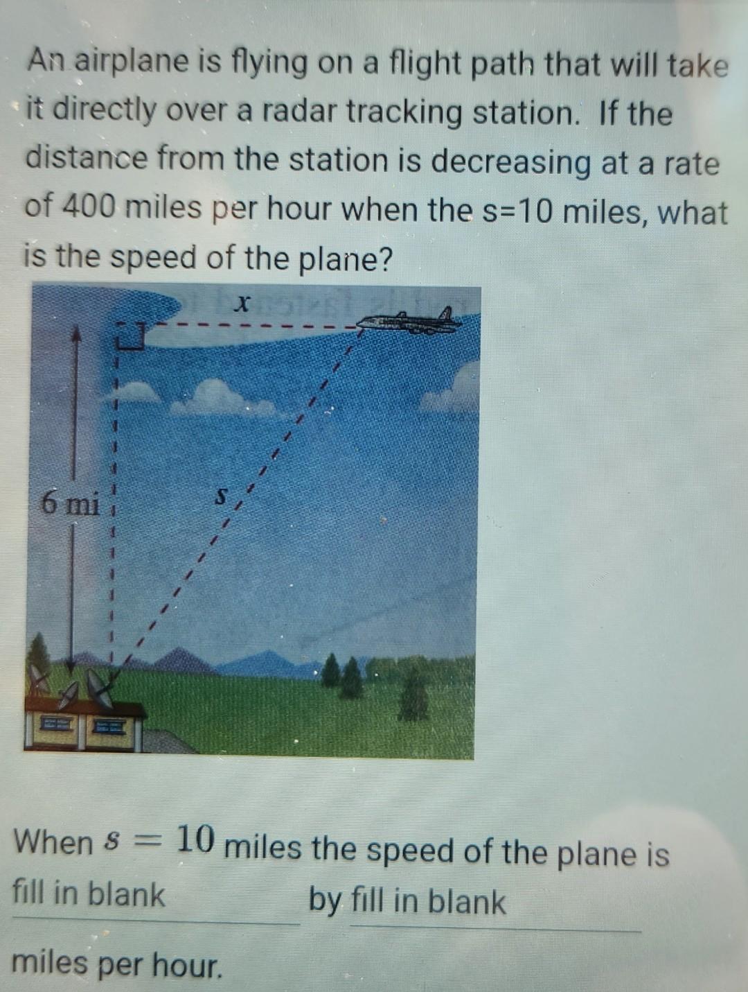 Solved An airplane is flying on a flight path that will take | Chegg.com