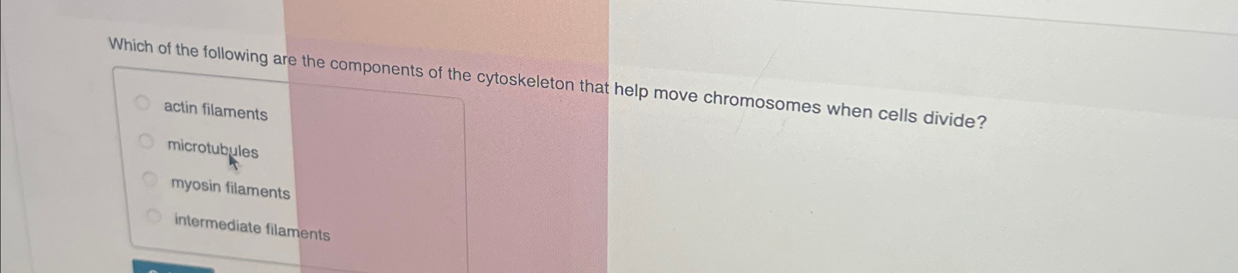 Solved Which of the following are the components of the | Chegg.com