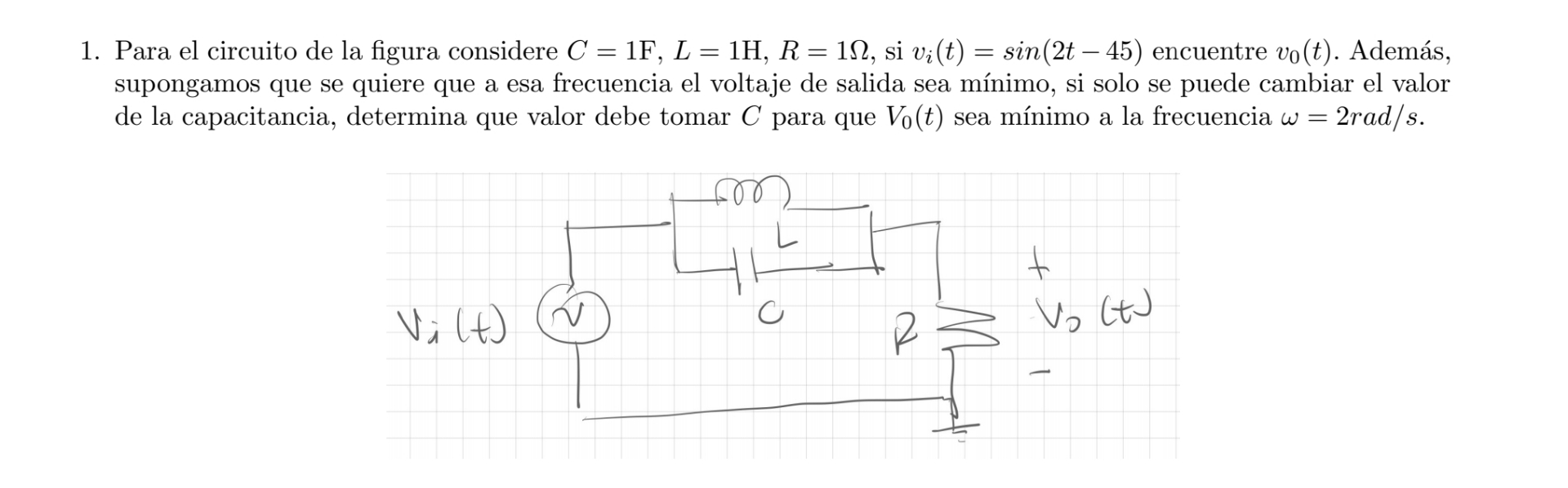 Solved Para el circuito de la figura considere | Chegg.com