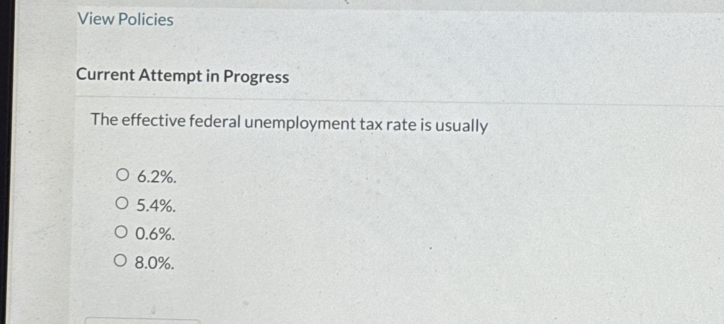 [Solved]: View Policies Current Attempt in Progress The ef