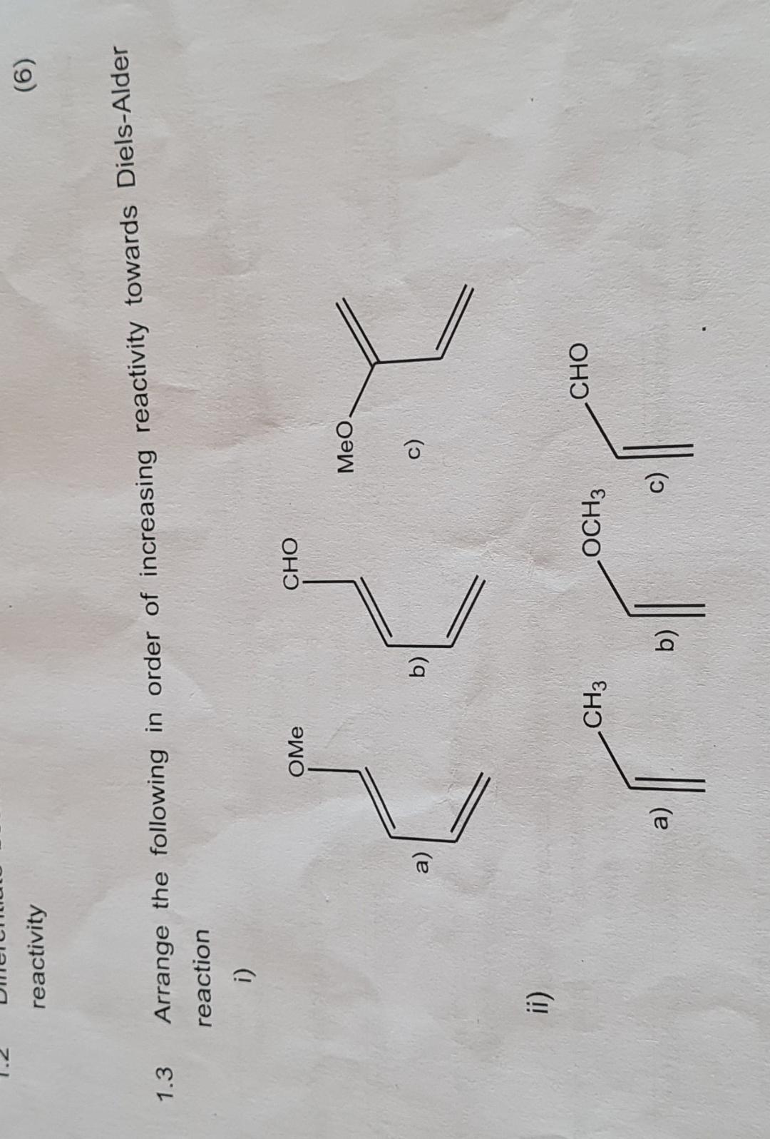 Solved .3 Arrange the following in order of increasing | Chegg.com