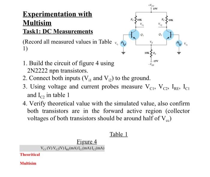 Solved Please Solve Task 2 Using Multisim Software And