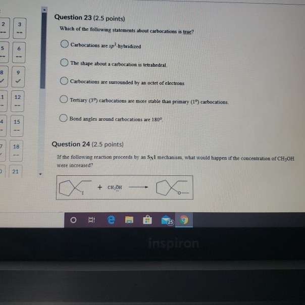 Solved Question 23 (2.5 points) Which of the following | Chegg.com