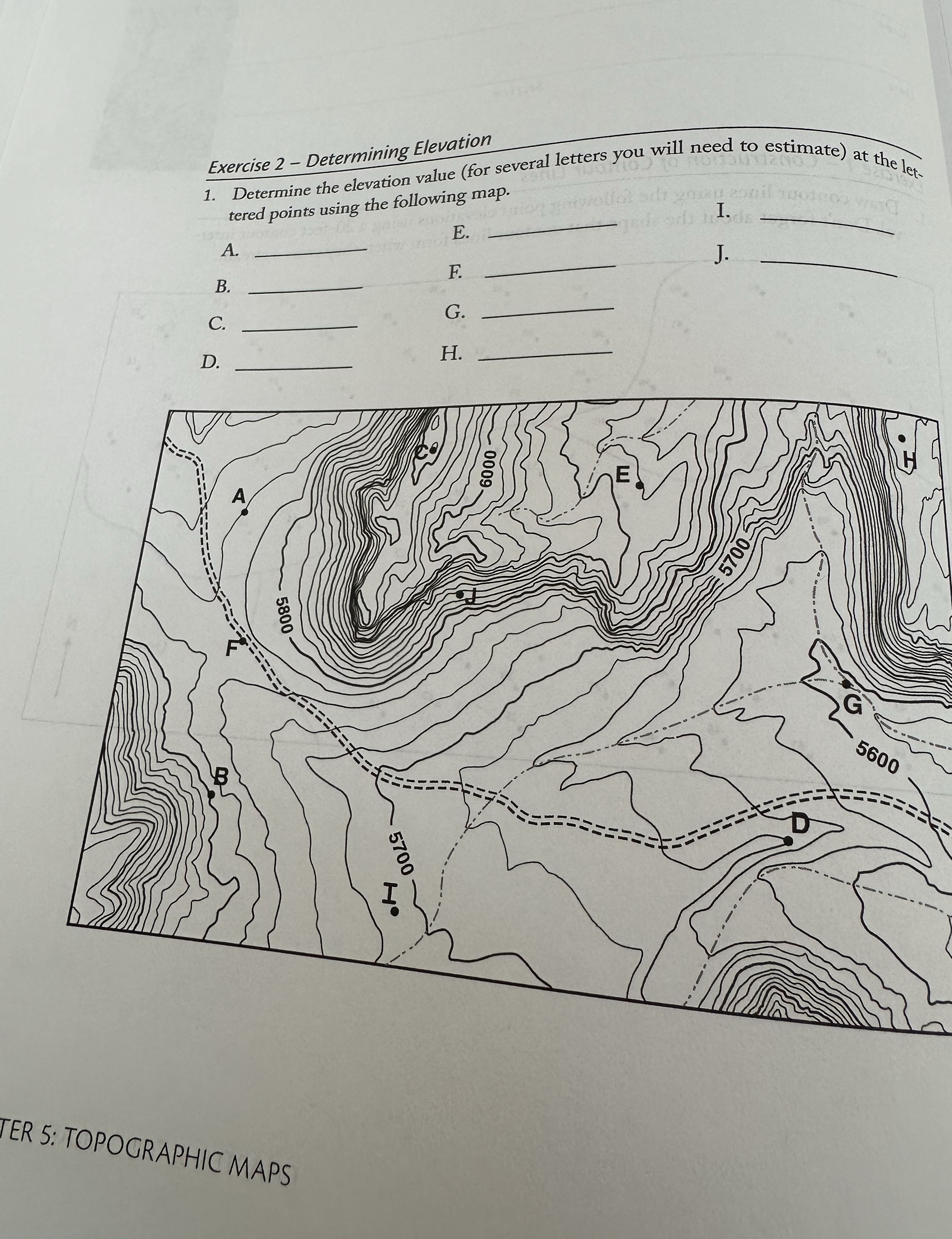 Solved Exercise 2-Determining ElevationDetermine the | Chegg.com