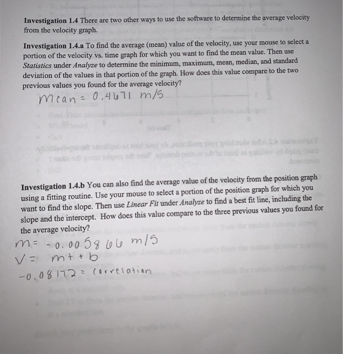Solved Investigation 1.4 There are two other ways to use the | Chegg.com