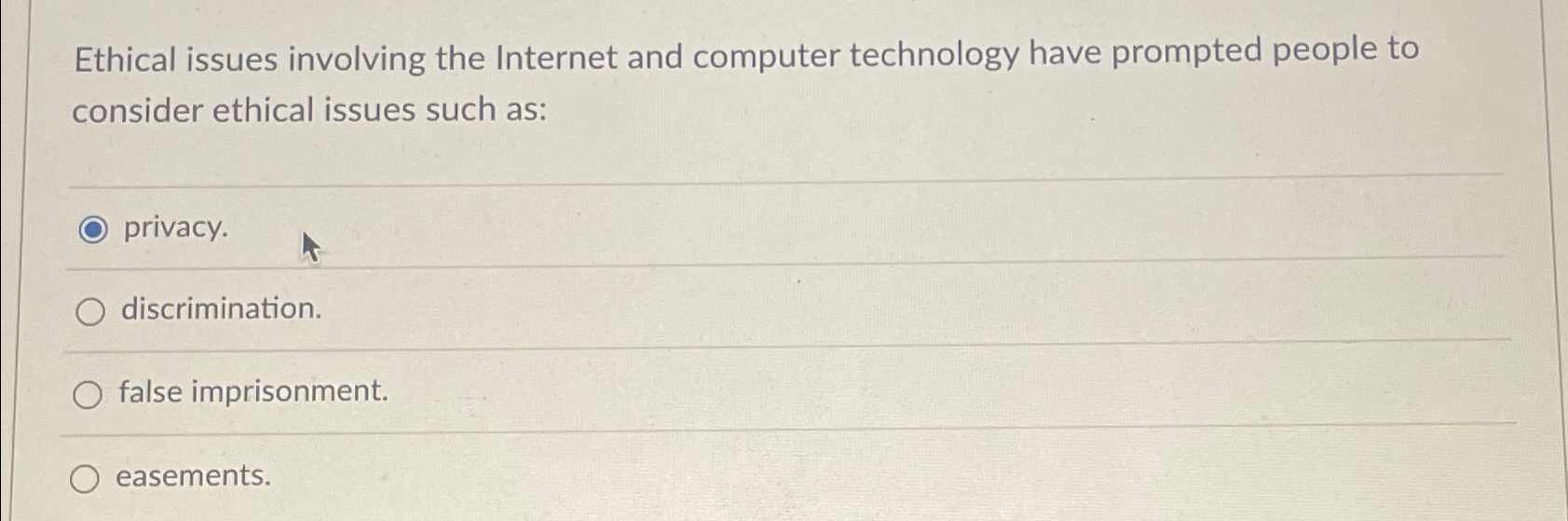 Solved Ethical issues involving the Internet and computer | Chegg.com