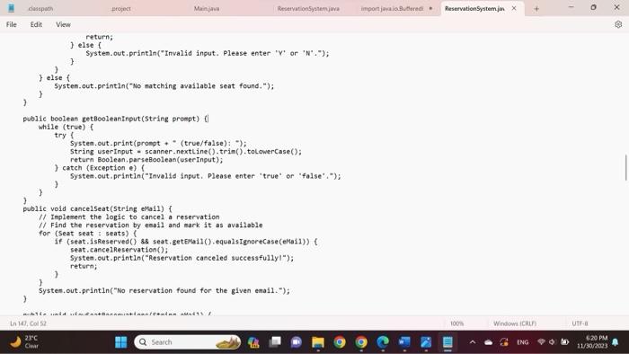 Solved I am not sure why when the code is run the Boolean | Chegg.com