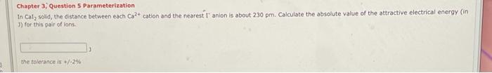 Solved Chapter 3 Question 5 Parameterization In Cal, solid, | Chegg.com