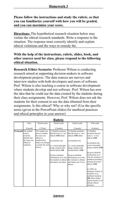 Solved Please follow the instructions and study the rubric, | Chegg.com