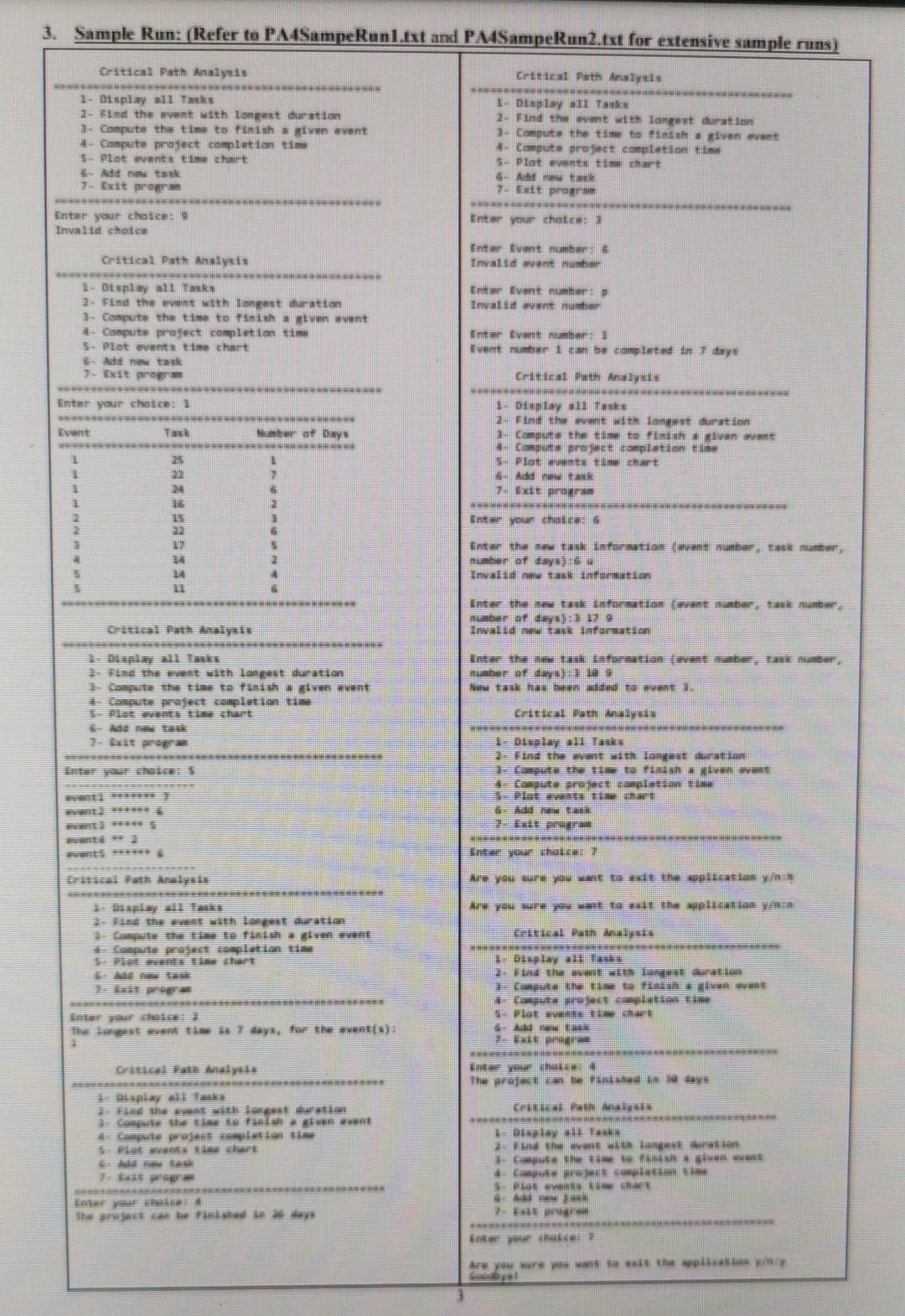 Solved 1. Problem Definition A critical-path analysis is a | Chegg.com