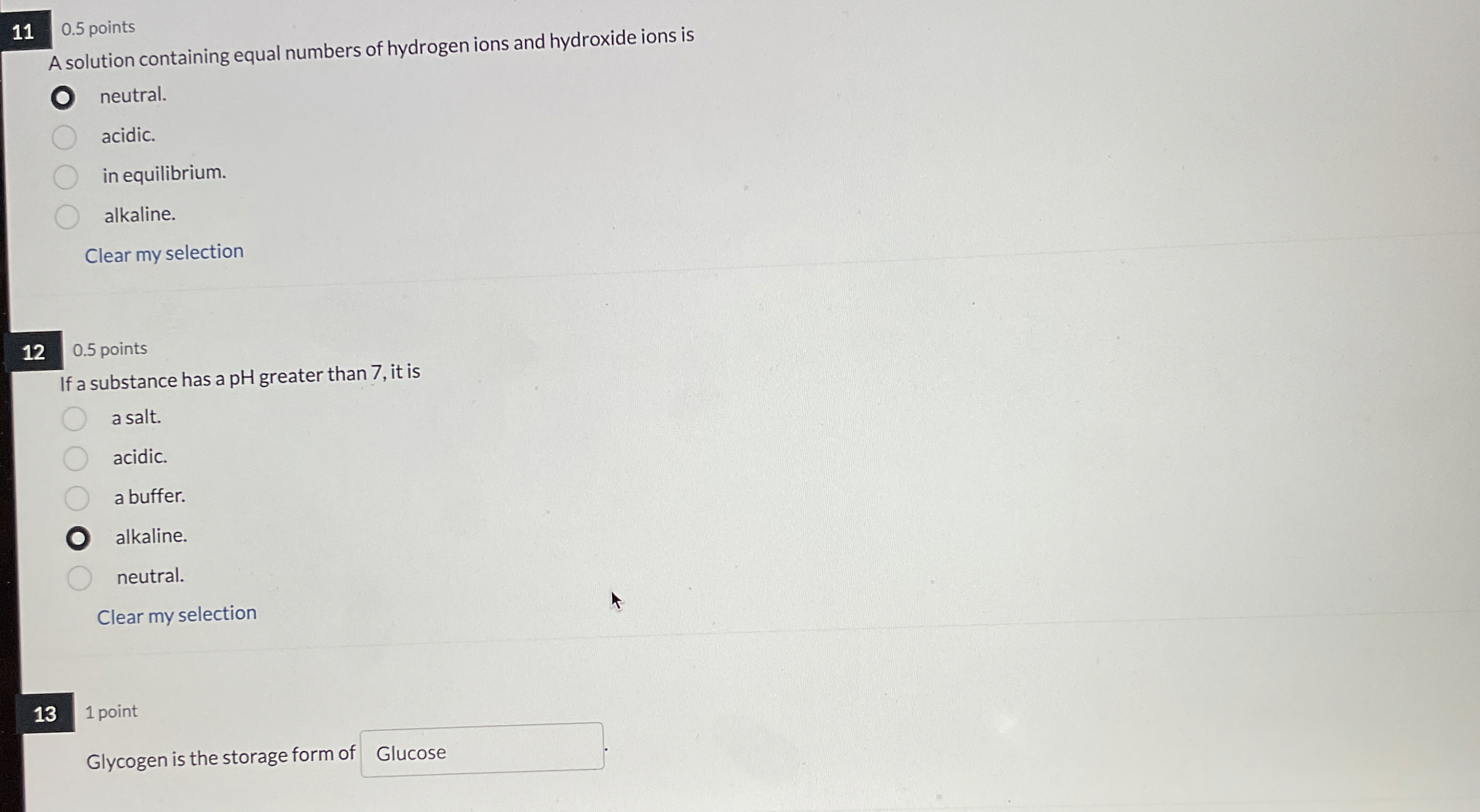 Solved 110.5 ﻿pointsA solution containing equal numbers of | Chegg.com