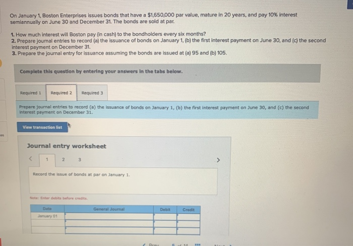 Solved Exercise 10-3 Recording bond issuance and interest LO | Chegg.com