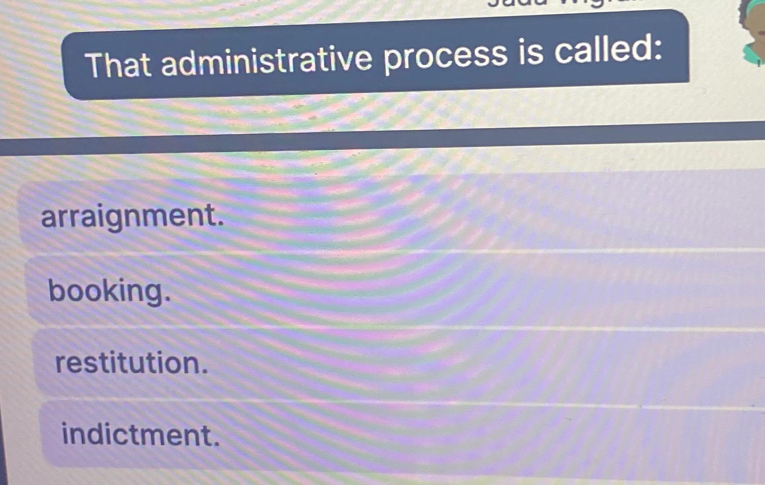 Solved That administrative process is | Chegg.com