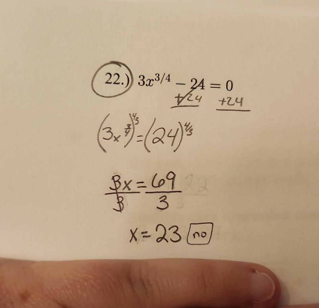 Solved This is Solving Equations with Rational Exponents. | Chegg.com