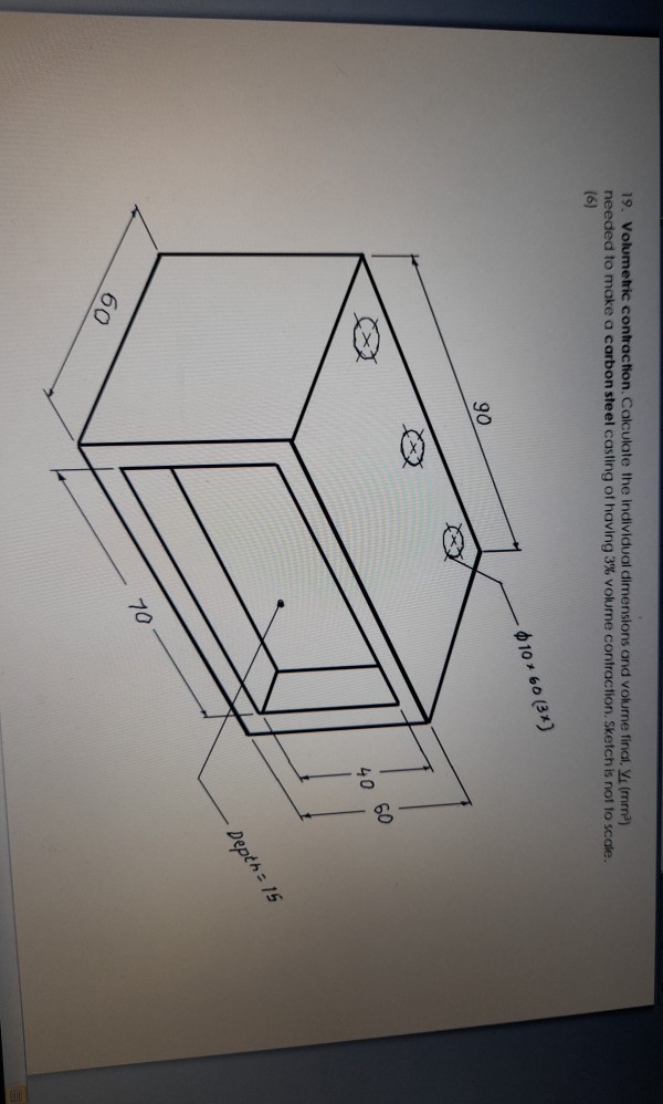 Solved 19. Volumetric contraction. Calculate the individual | Chegg.com