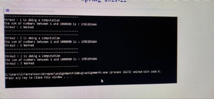 Solved Write a multi-threaded application in which there are | Chegg.com