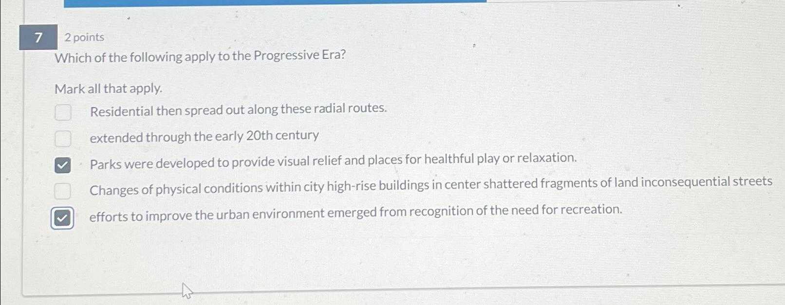 Solved 72 ﻿pointsWhich of the following apply to the | Chegg.com