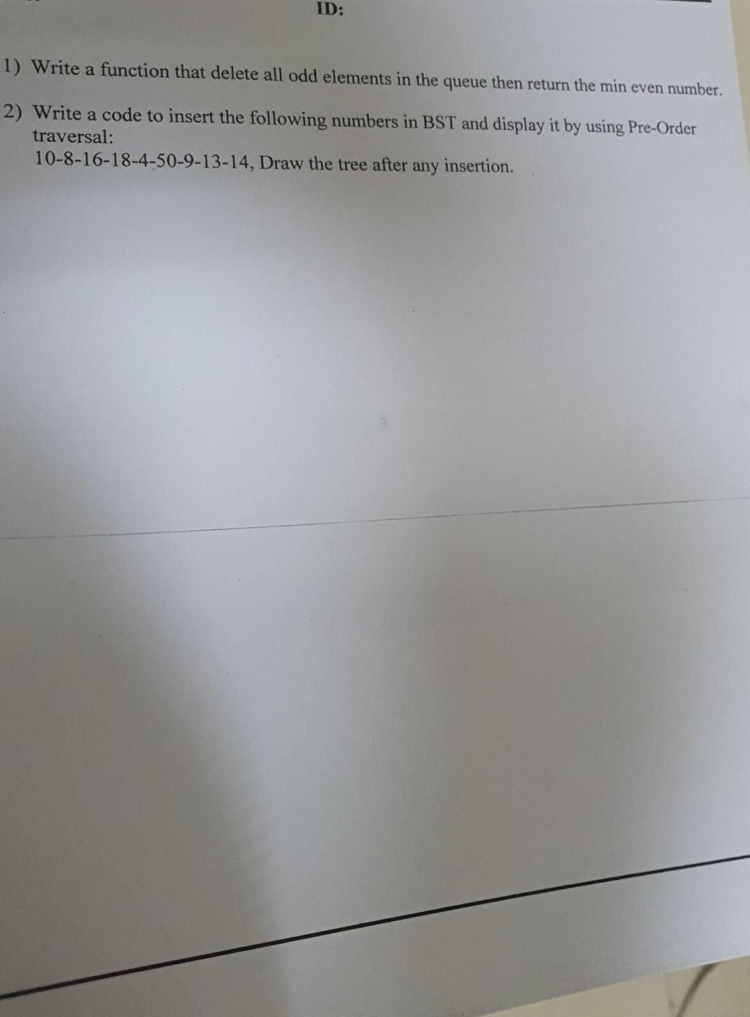 Solved 1) Write a function that delete all odd elements in | Chegg.com