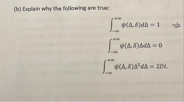 Solved (b) Explain why the following are true: | Chegg.com