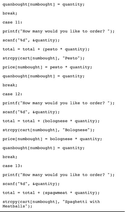 Solved create a flowchart with the following codes: | Chegg.com