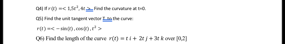 Solved Q4) ﻿If r(t)=