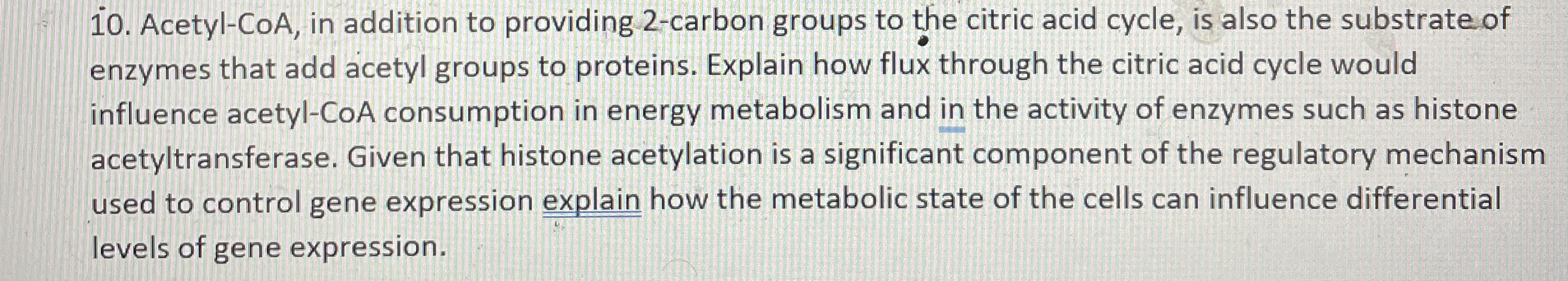 Solved Acetyl-CoA, in addition to providing 2-carbon groups | Chegg.com