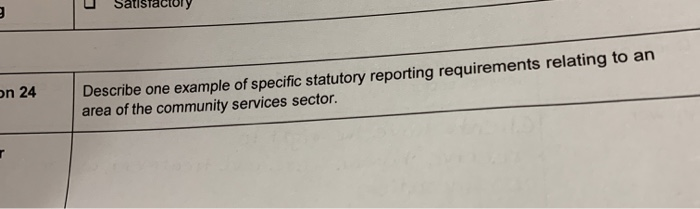 Solved yn 24 Describe one example of specific statutory | Chegg.com