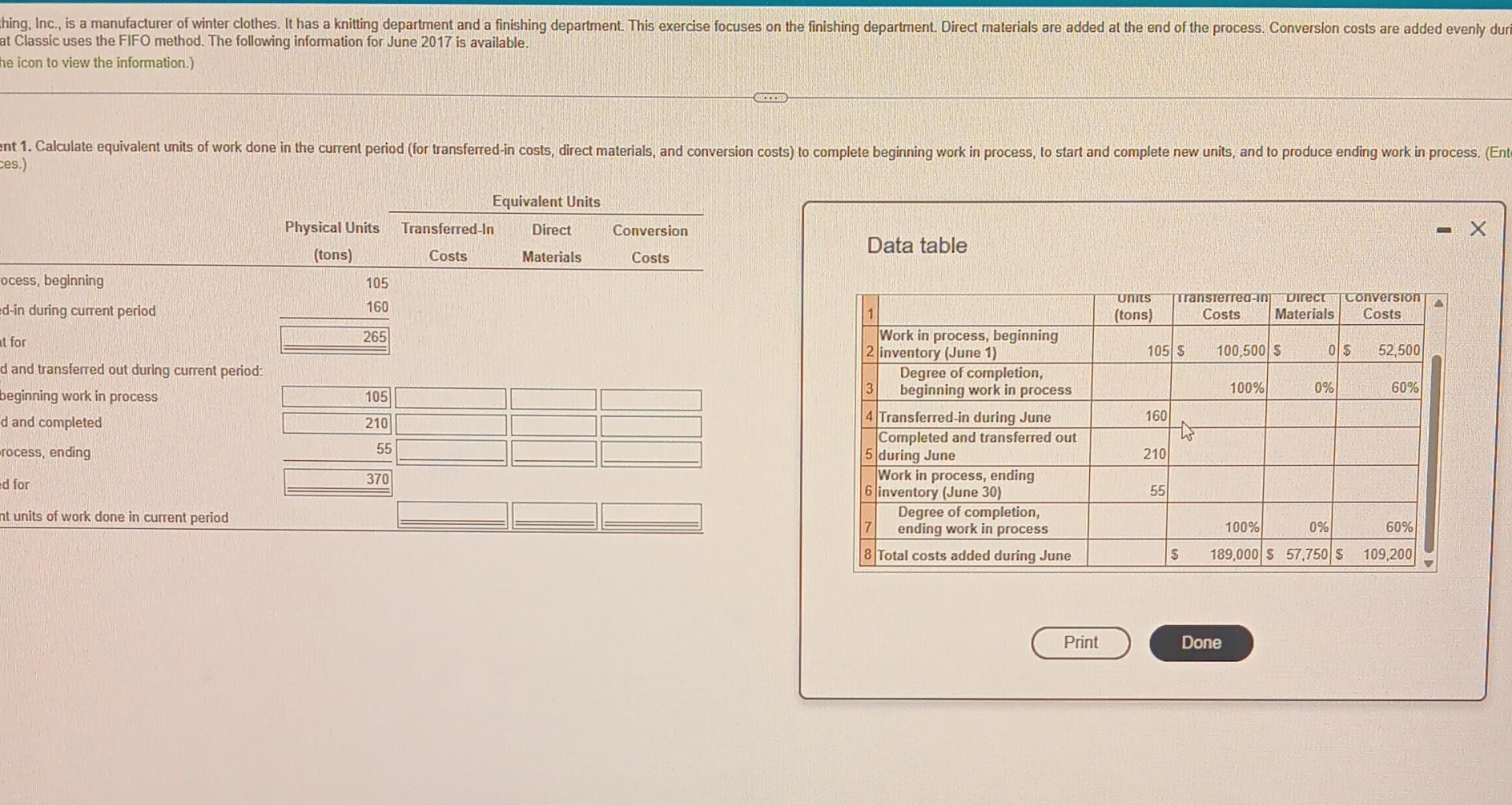 Solved t Classic uses the FIFO method. The following | Chegg.com