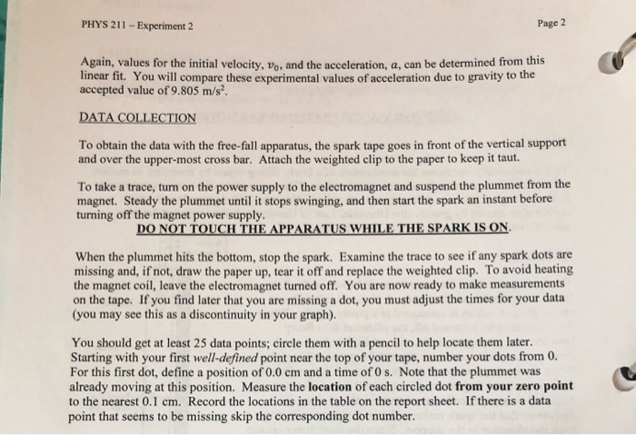Solved Physics 211 Laboratory University of Wisconsin-Eau | Chegg.com